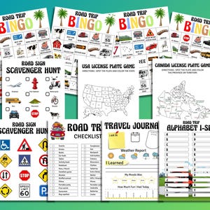 Road Trip Activities Kids, Printable Road Trip Game, Kids Road Trip ...