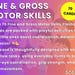 Fine and Gross Motor, Kids Flashcards Printable, Coordination Exercise ...