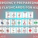Emergency Preparedness Flashcards for Kids, First Aid, Homeschool Classroom Emergency Sign ...