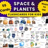 Solar System Flashcards and Planet Posters | Printable Maps or Sheets ...