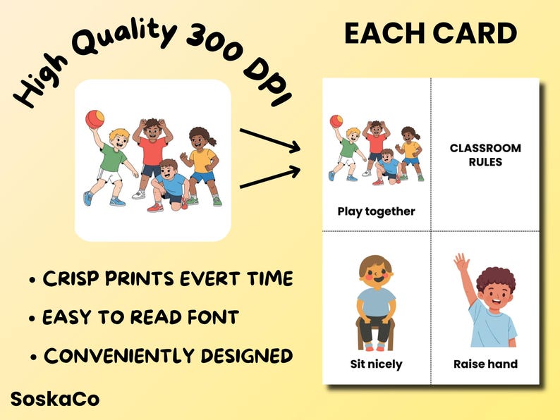 Learning & Social Skills Flashcards Autism, Social Stories Visual, Non ...