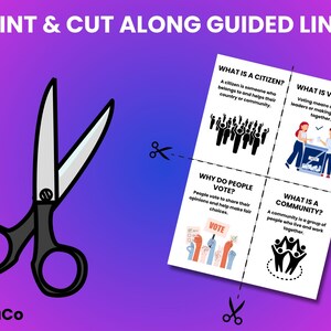 Civic Responsibility Flashcards for Kids, Community Involvement ...