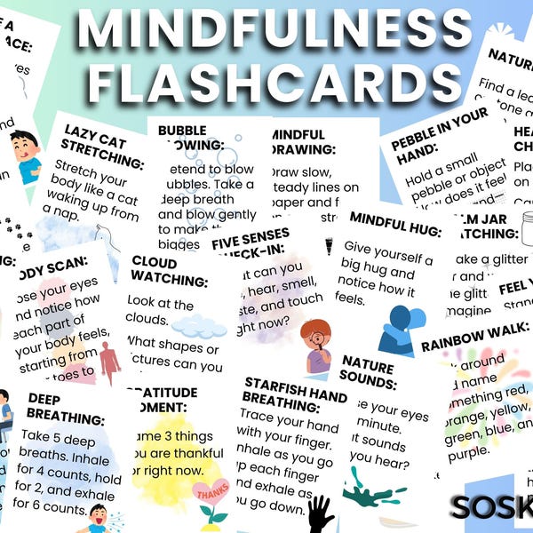 Mindfulness Card Game - Etsy