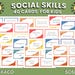 Social Skills Flashcards for Kids, Social Skills Game, Empathy, Sharing ...