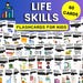 Life Skills Flashcards for Kids, Learning Entrepreneurship Activities ...