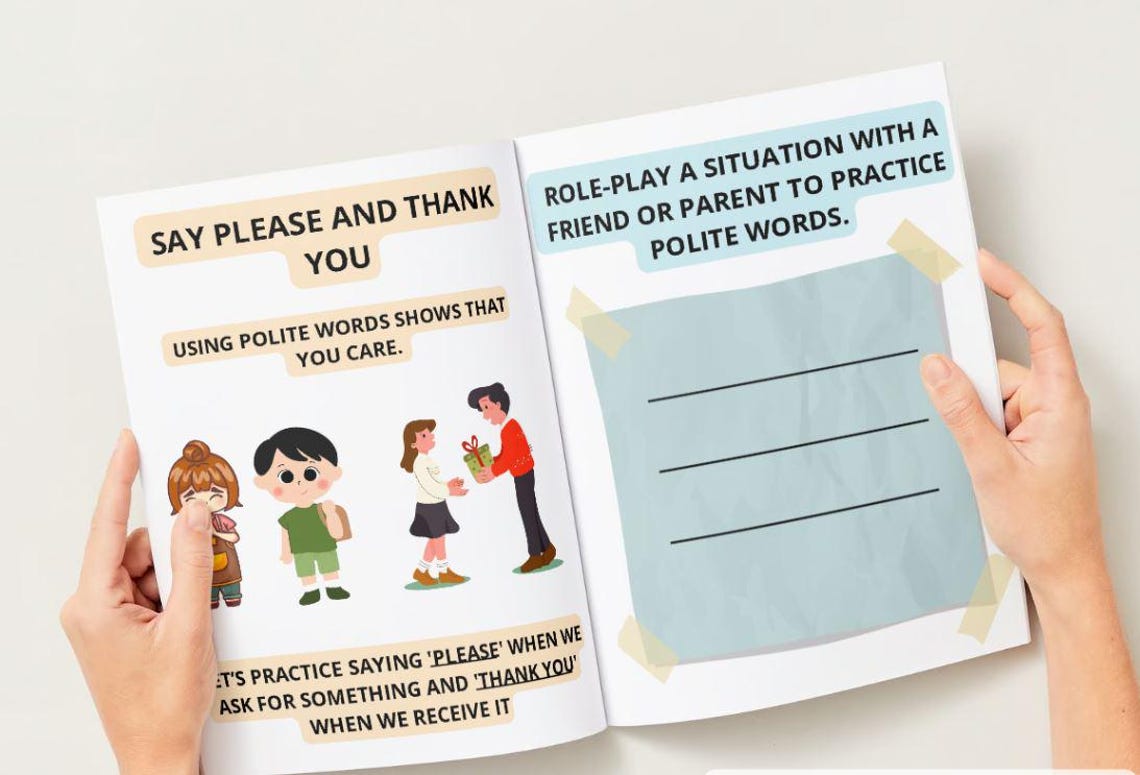 Respect Flashcards Daily Lessons Kids Kindness Manners & Positive ...