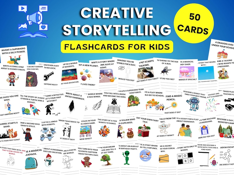 Storytelling Flashcards for Kids, Creative Storytelling Writing ...