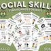 Social Skills Flashcards for Kids, Social Skills Game, Empathy, Sharing ...