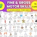 Fine and Gross Motor, Kids Flashcards Printable, Coordination Exercise ...