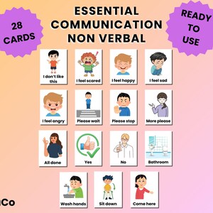 Non Verbal Communication, Visual Boards Cards Printable, Daily Routines ...