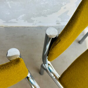 Tubular space Age Frame reupholstered Chairs 1 of 2 Stoelen 1970s ...