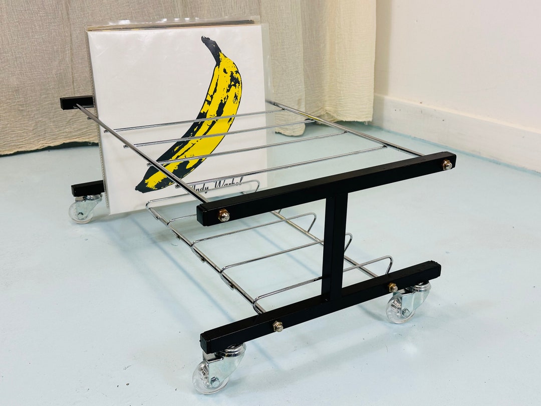 LP / Vinyl Trolley Rack Vintage Opslag tot Circa 100 - Etsy