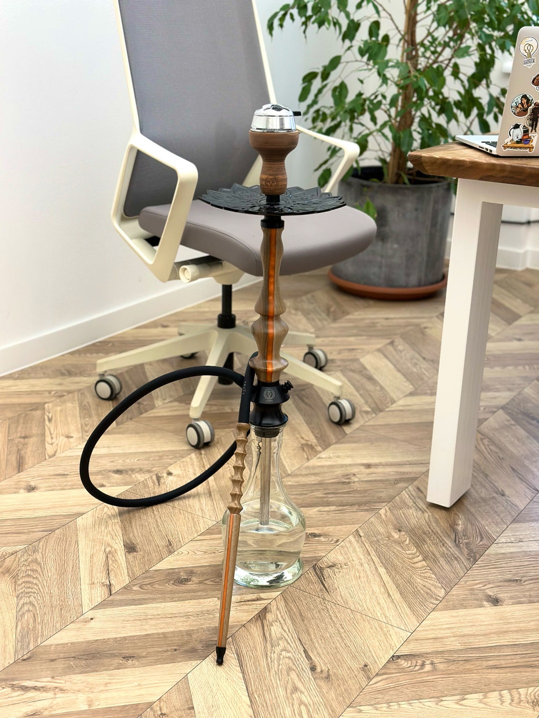 Hookah Set Wooden Shaft Custom Hookah Large Shisha Usable - Etsy