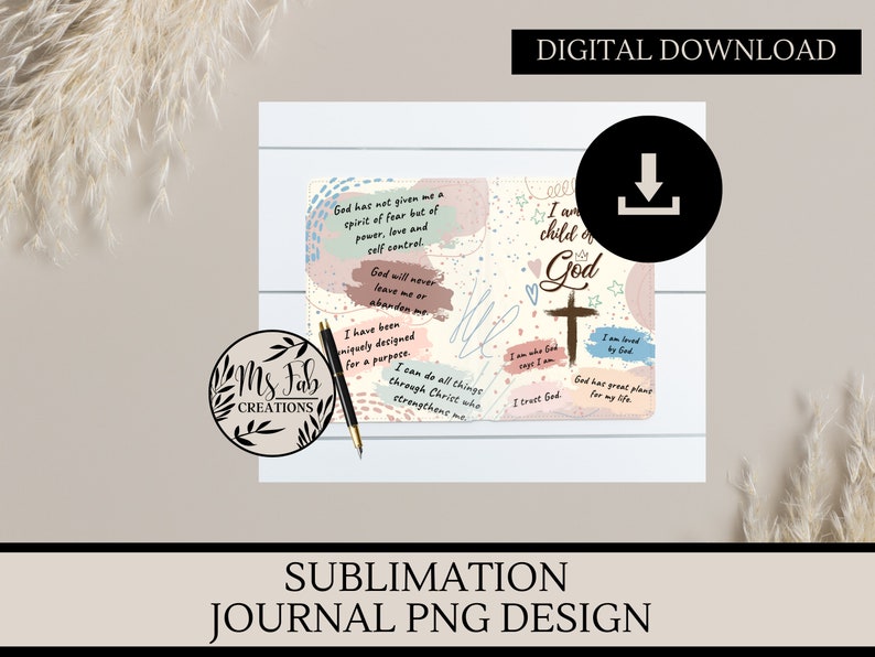 Journal Cover Sublimation Design Bible Journal Cover PNG - Etsy