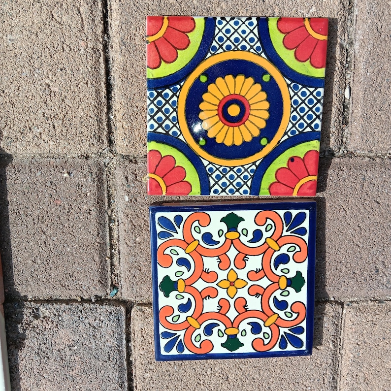 Colorful, Talavera Tiles From Mexico - Etsy