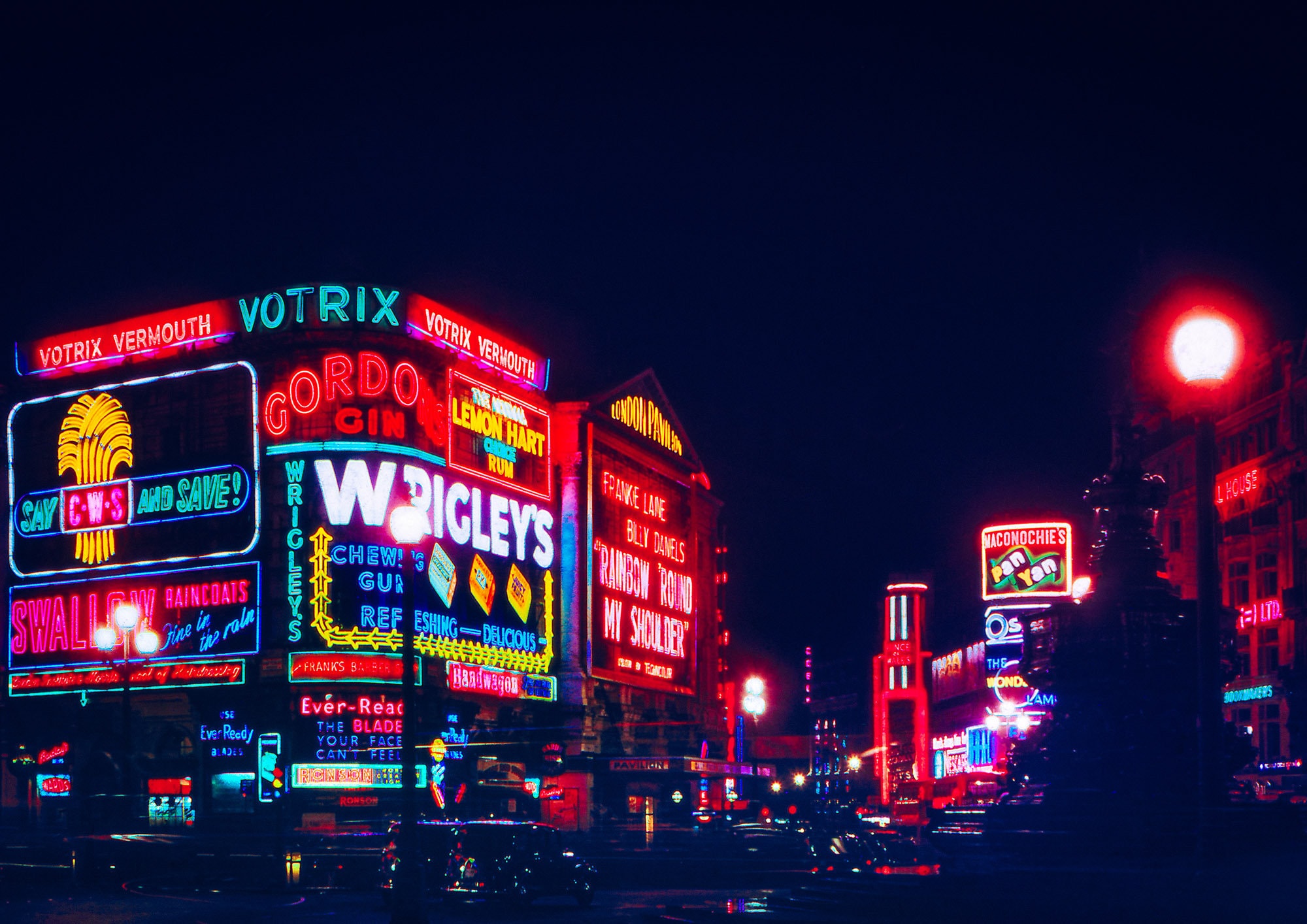 London Piccadilly Circus 1952 Vintage Photography, Digital Download ...