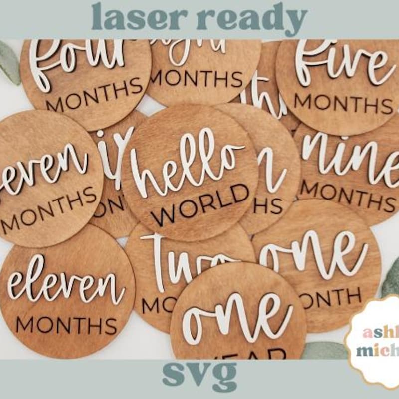 Monthly Milestone Signs Svg - Etsy