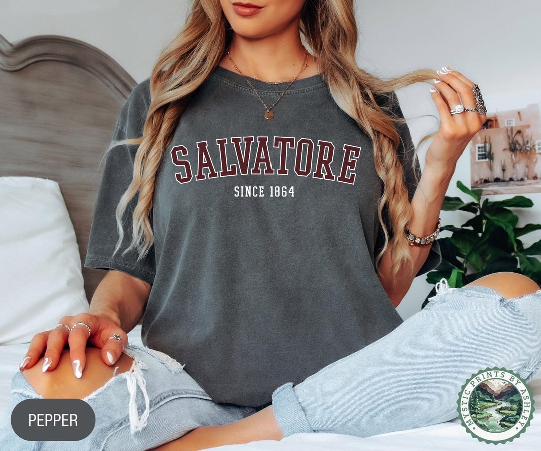 Salvatore Shirt, Vampire Diaries Shirt, Unisex Tee, Damon Salvatore ...