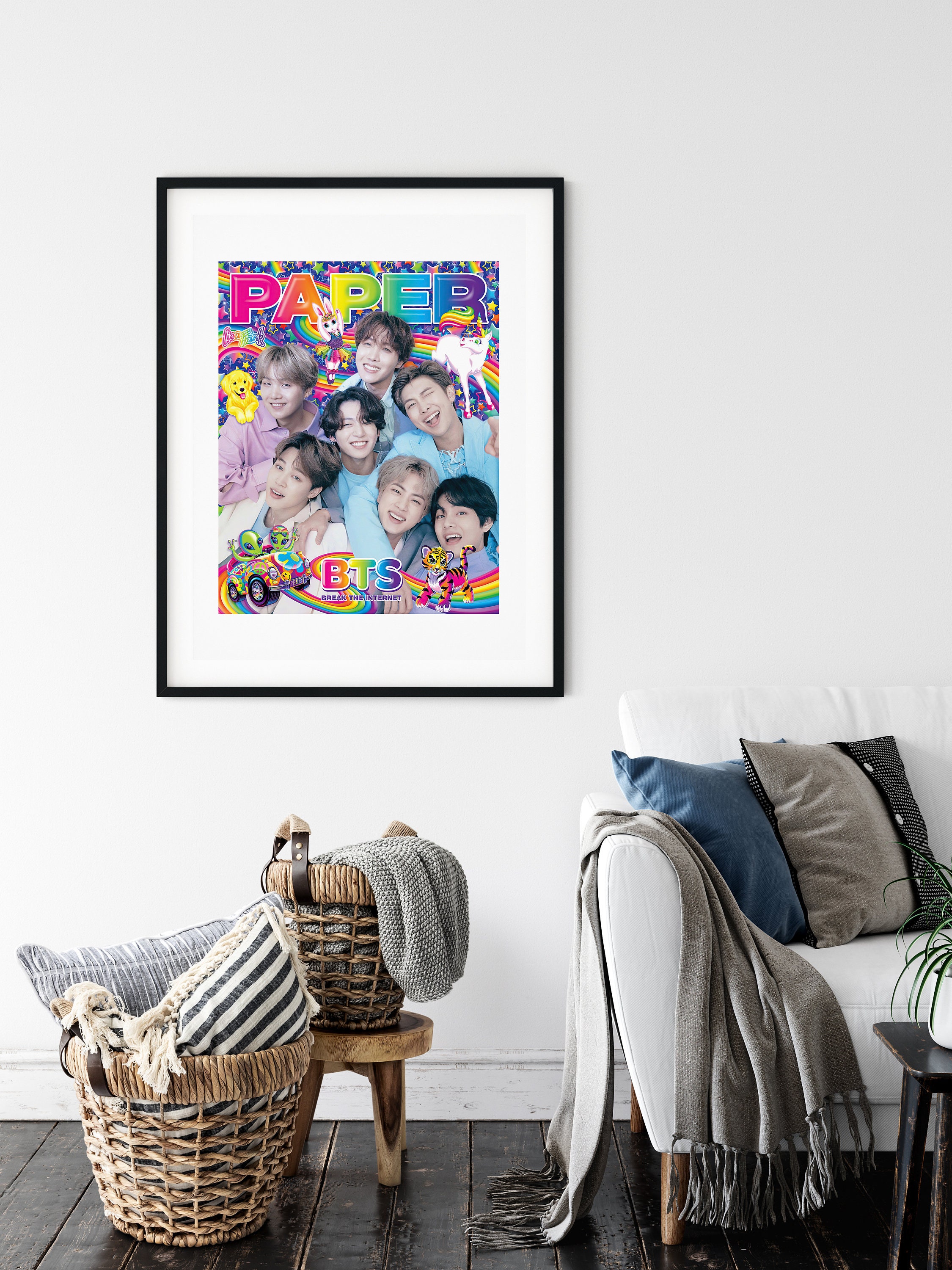 Bts Life Goes On Poster Bts Wall Art Bts Poster Bts Minimal Etsy