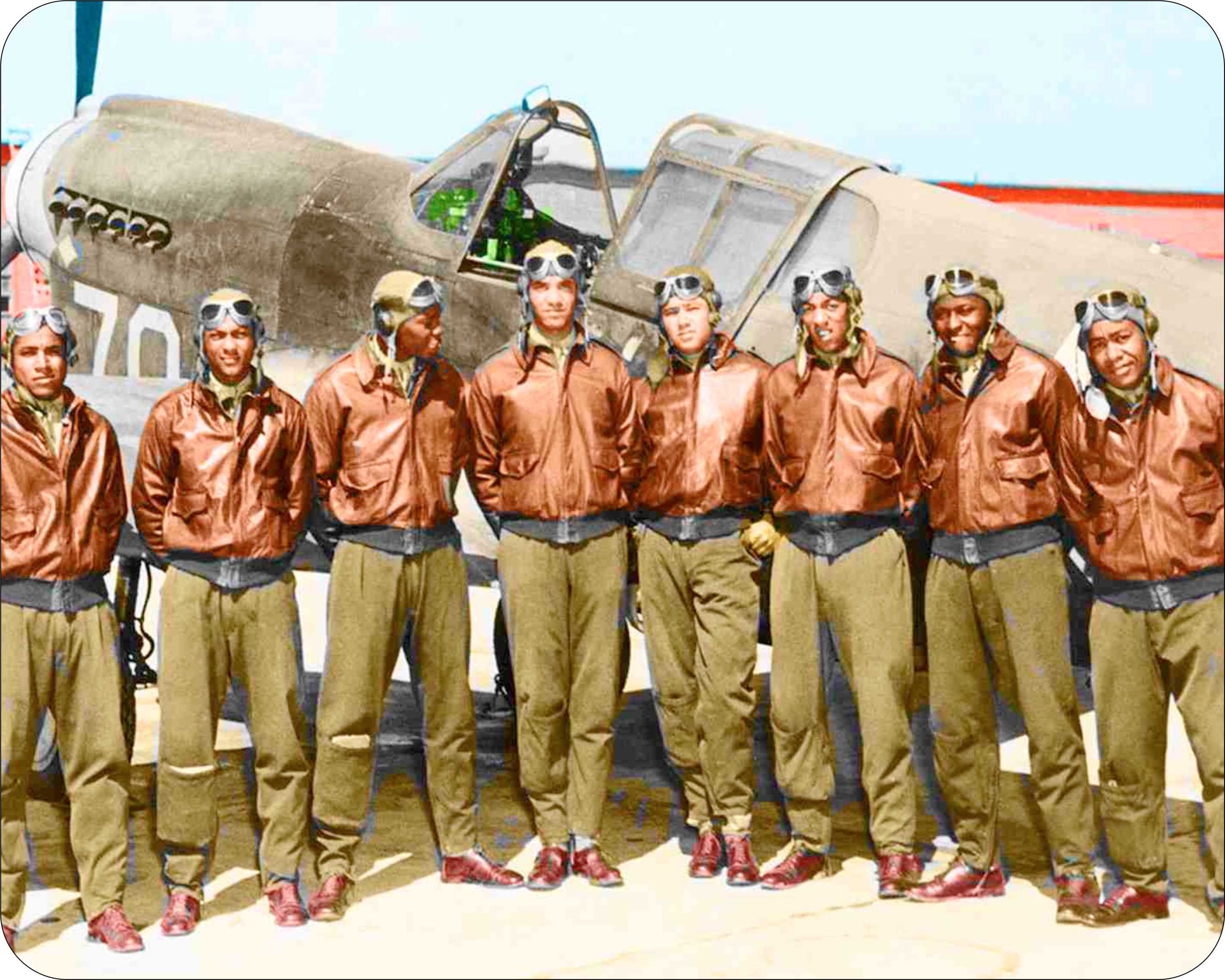 Histoical Photo Art African American Tuskegee Airmen Red Tails Photo ...