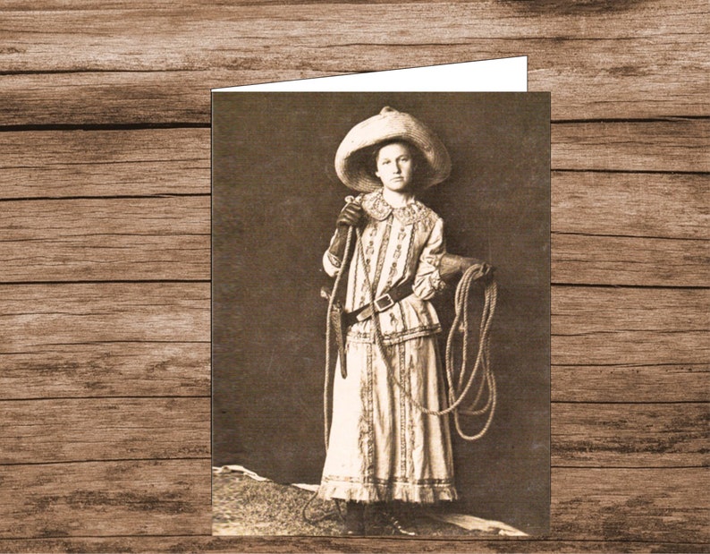 Set of 4 Greeting Cardss Old West Rodeo Cowgirls From the 1920 - Etsy