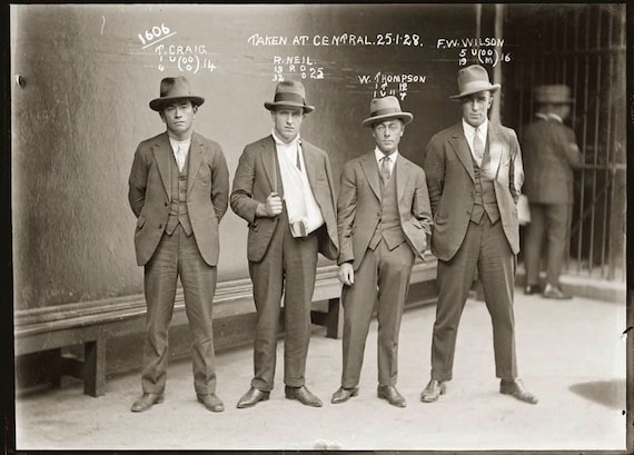 Bootleg Gangsters 1930s 8 X10 Vintage Old Photo - Etsy
