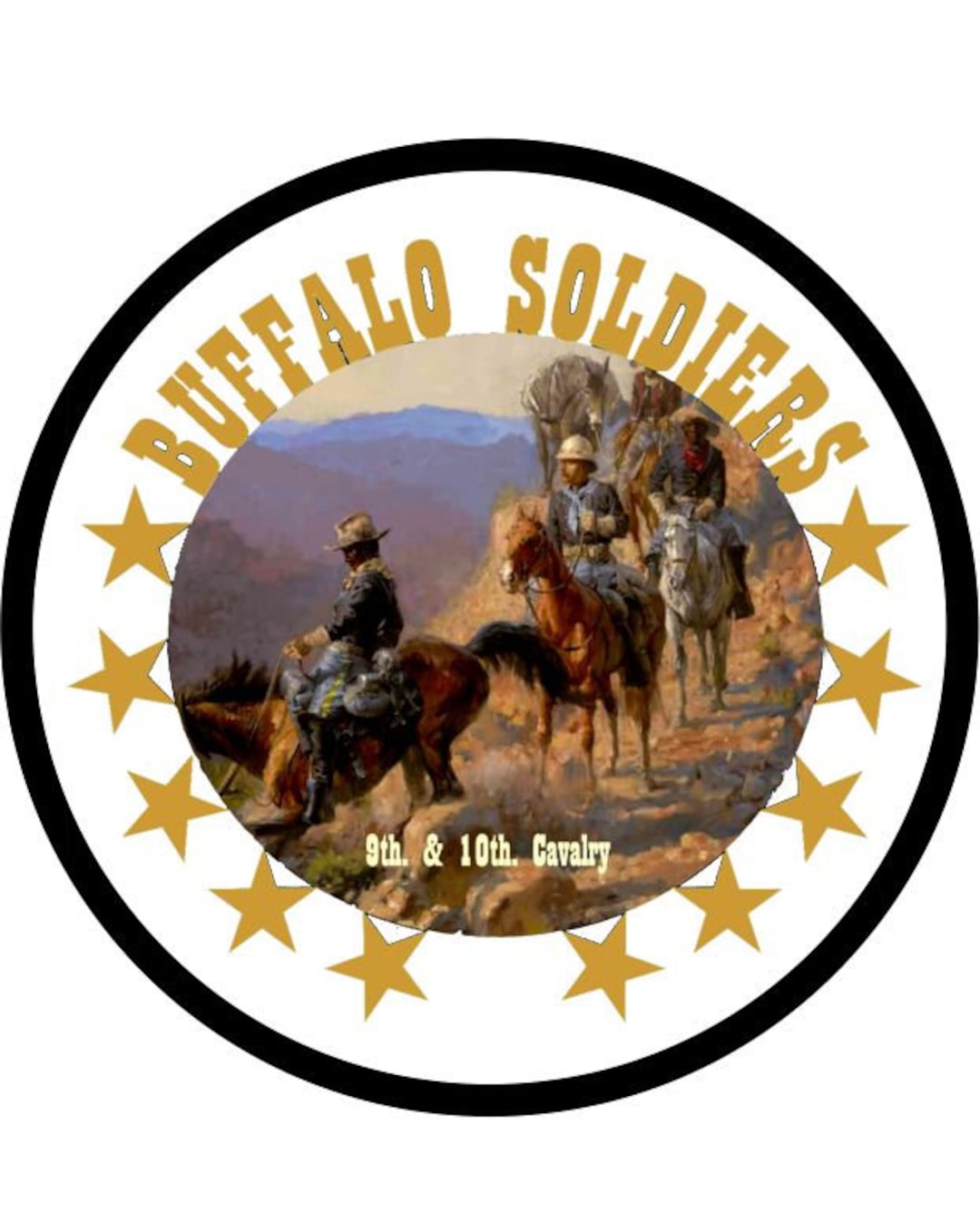 New 7 INCH PATCH Buffalo Soldiers Patch NEW Sew on Only - Etsy
