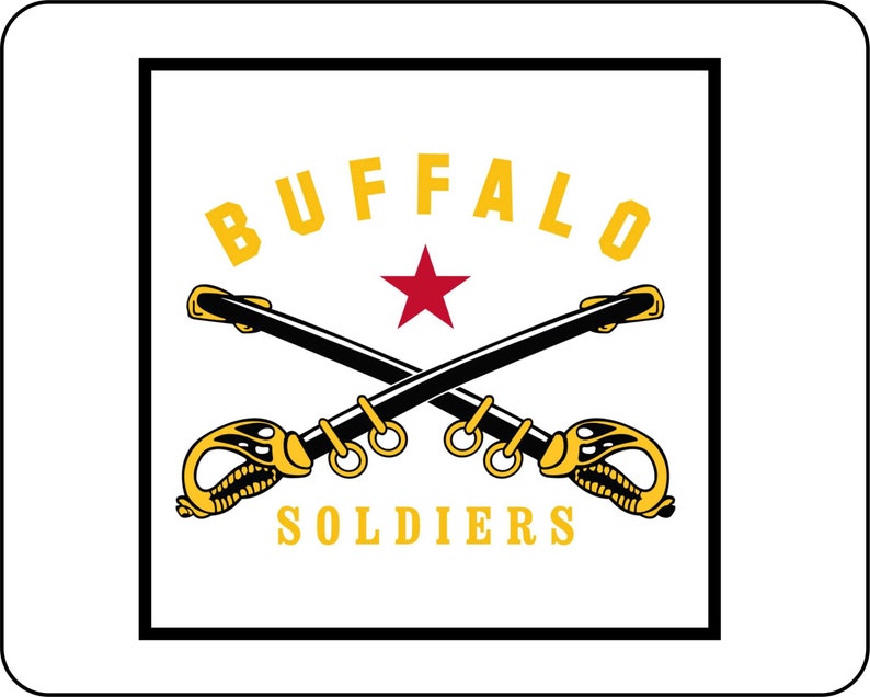 African American Buffalo Soldiers Photo Mouse Pad Photo - Etsy