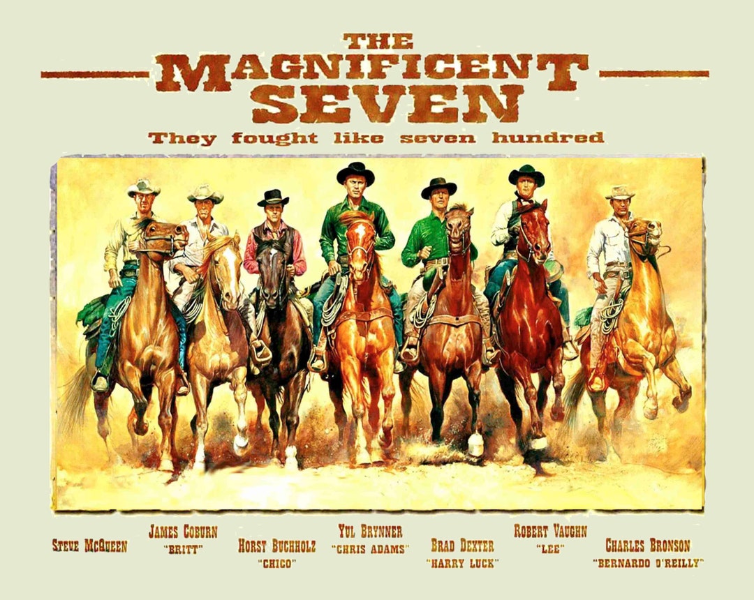 The Magnificent Seven Movie Poster 7 Fine Art Print - Etsy