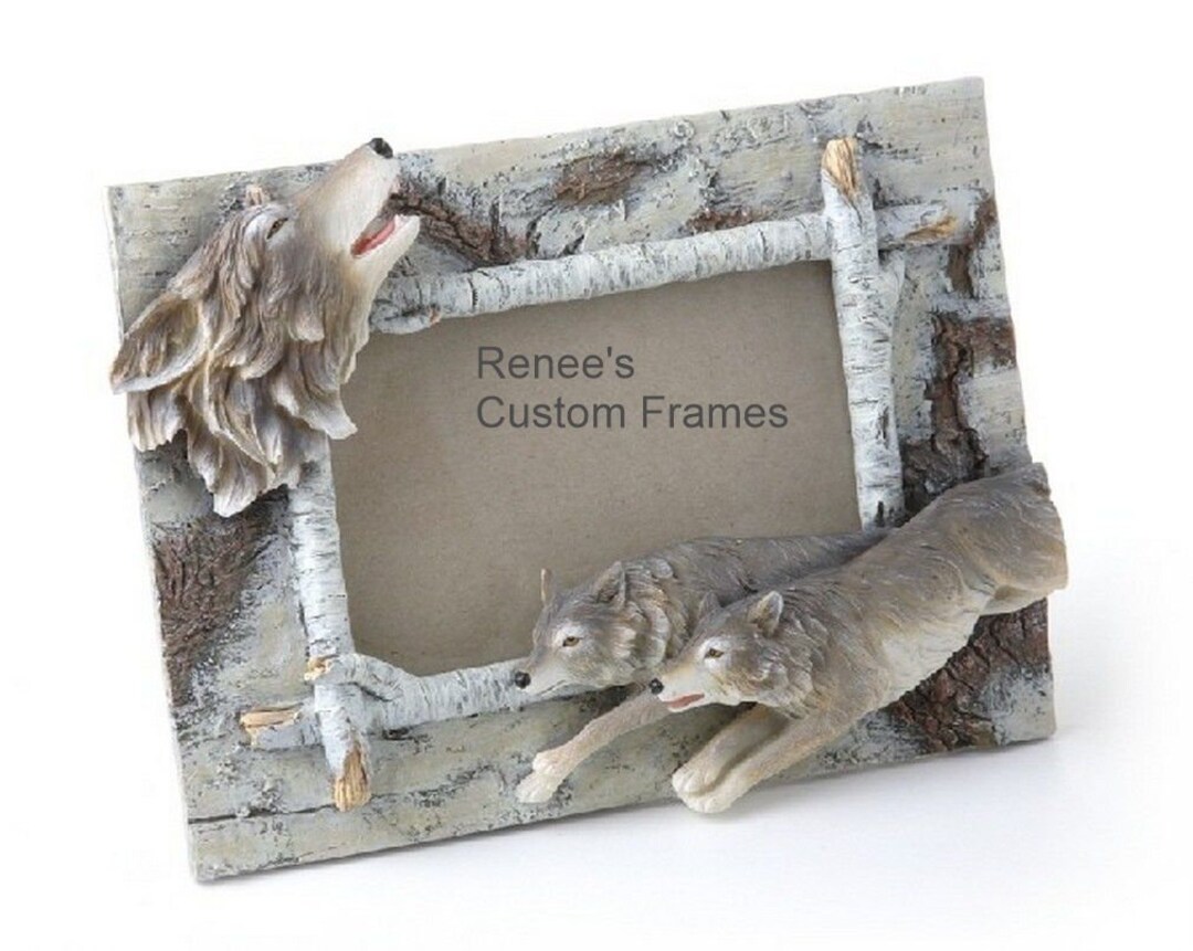 3D Frames Wolves Running in the Wilderness Old Westframe Hold 4 X 6 ...
