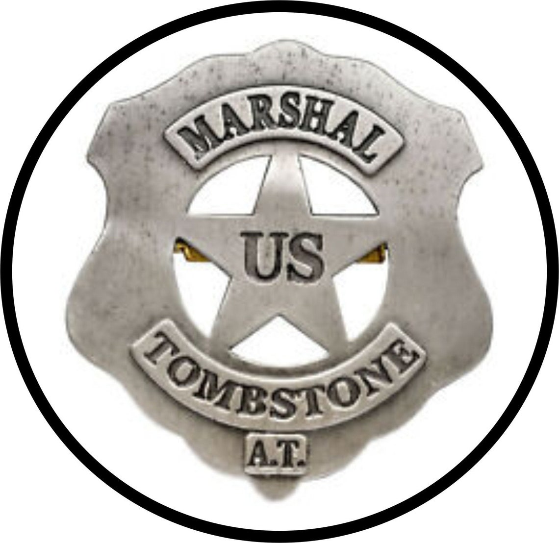 Replica Vintage Tombstone Marshall Badge 3 Inch Patch Can Be Iron on or ...
