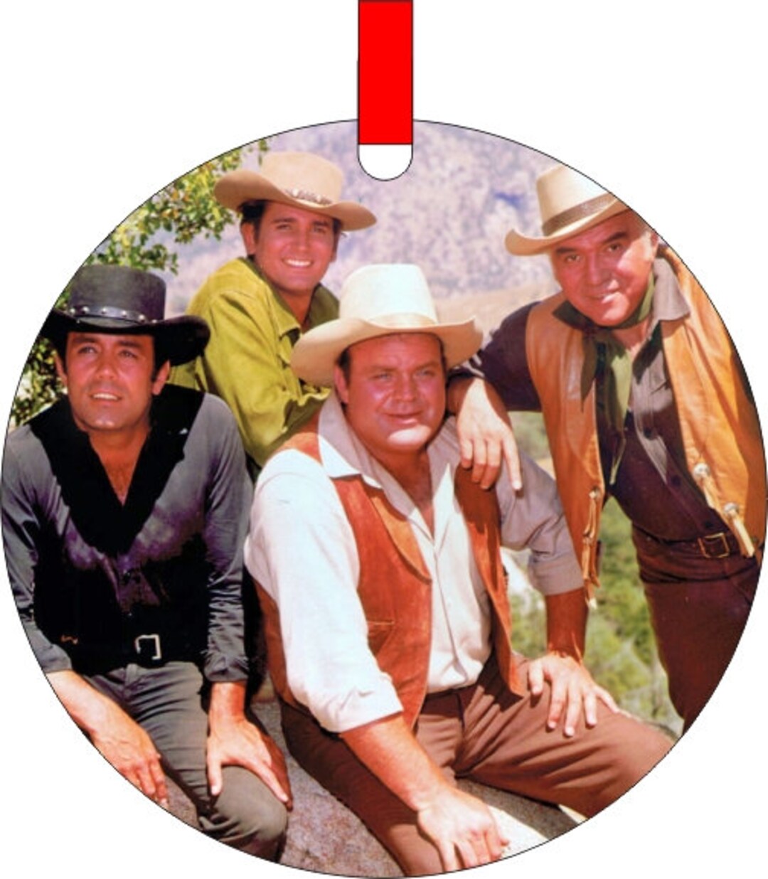 Bonanza Cast Christmas and Holiday Ornaments Family Christmas Ornaments ...
