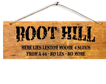 Boot Hill Sign - Etsy