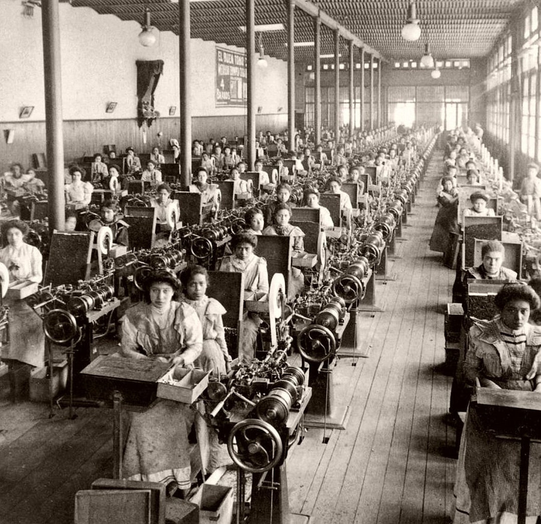 8 X 10 Photo Vintage 1910 All Women Female Factory Workers New York ...
