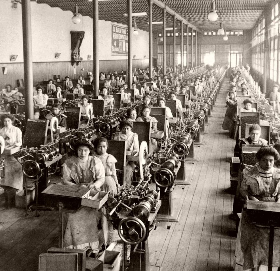 8 X 10 Photo Vintage 1910 All Women Female Factory Workers New | Etsy