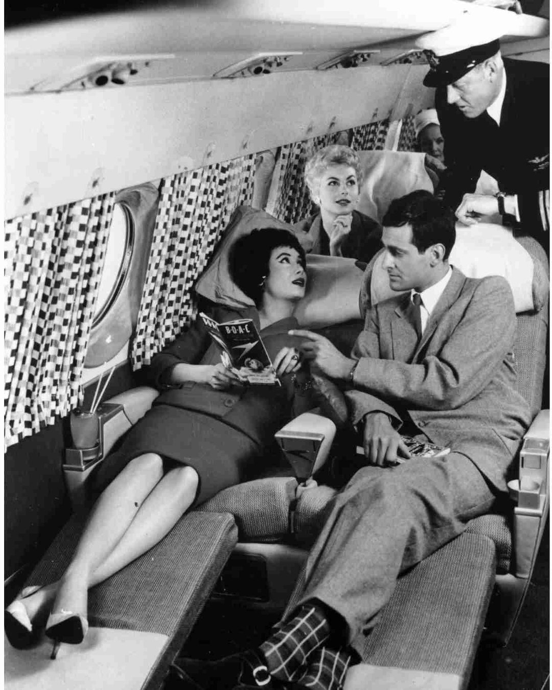 First Class Airline Travel 1950s WOW 8 X10 Vintage Old Photo on Fuji ...