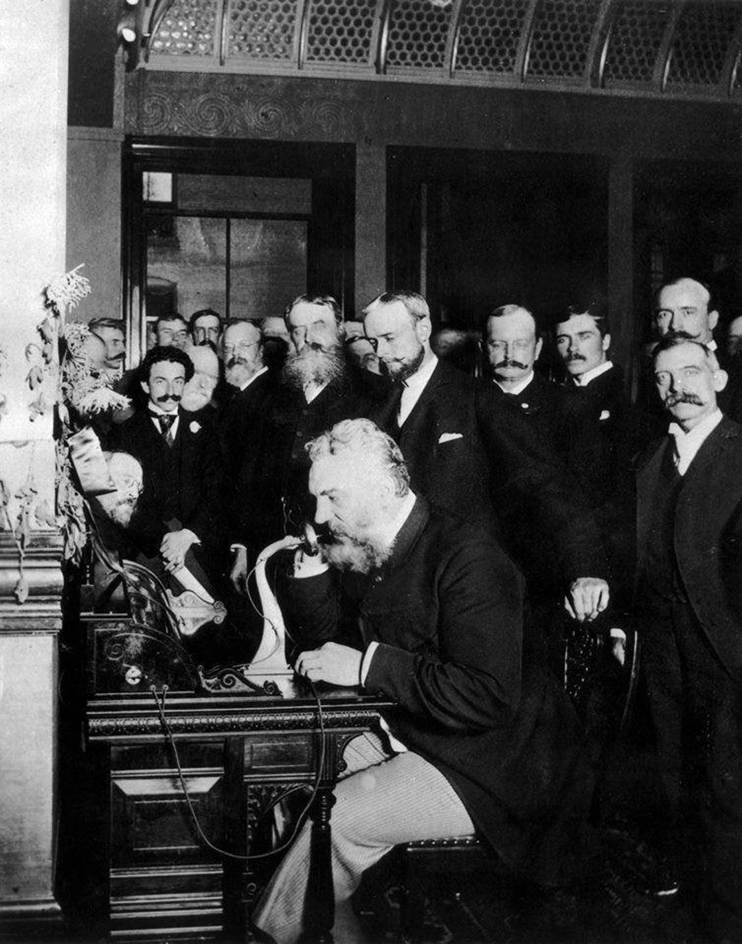 Alexander Graham Bell Making First Long Distance Phone Call 8 X 10 ...