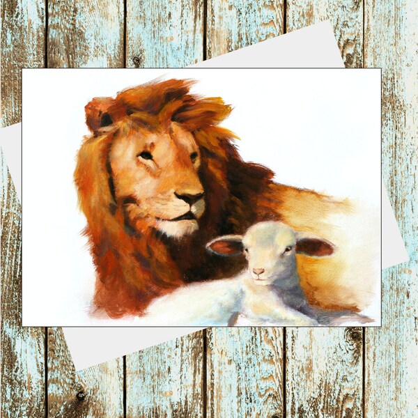 Lion and Lamb - Etsy
