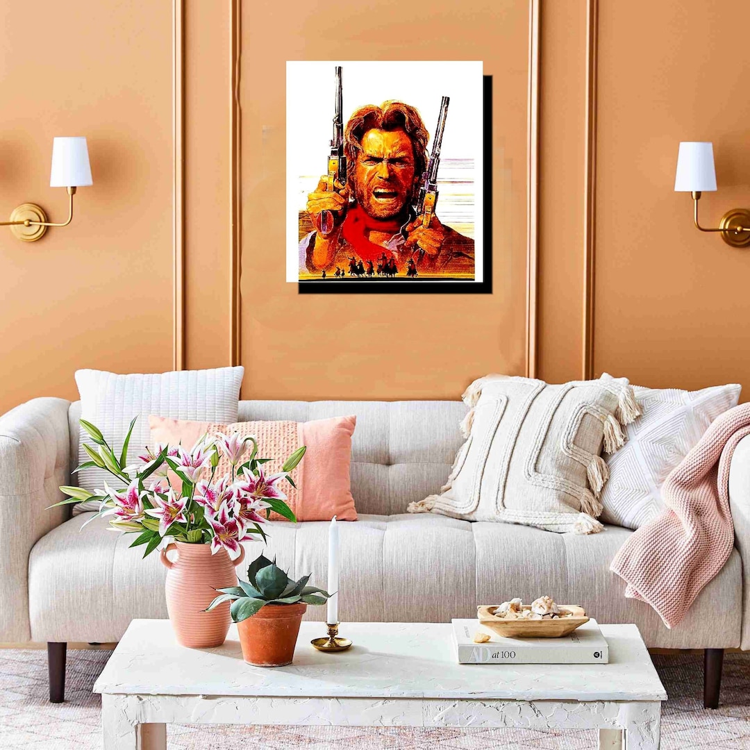 Outlaw Josey Wales on a Canvas Wrap Print up to 20 X 24 Inches Wall Art ...