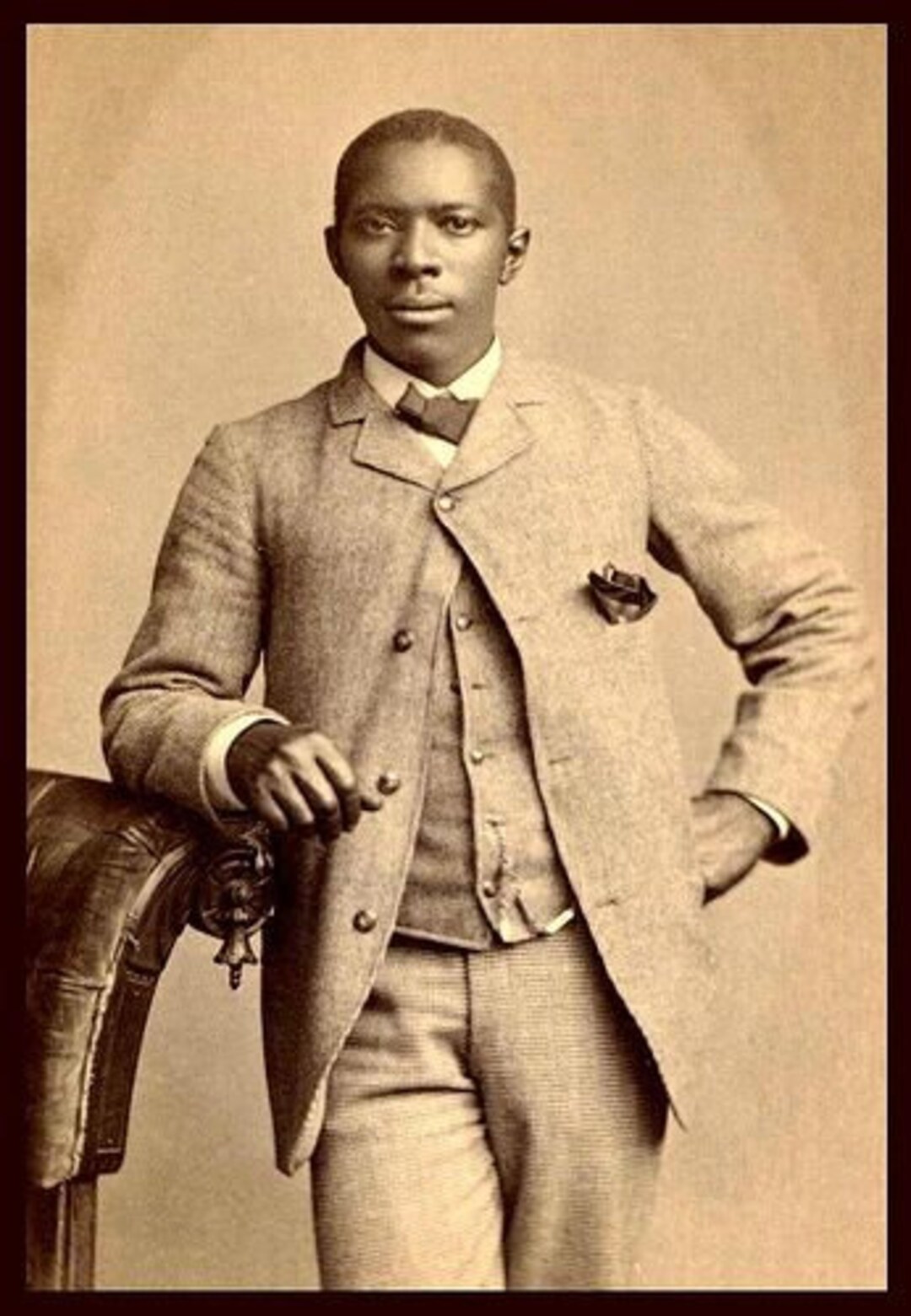 Histoical Photo Artafrican American 8 X 10 Photo Young Man Dressed up ...