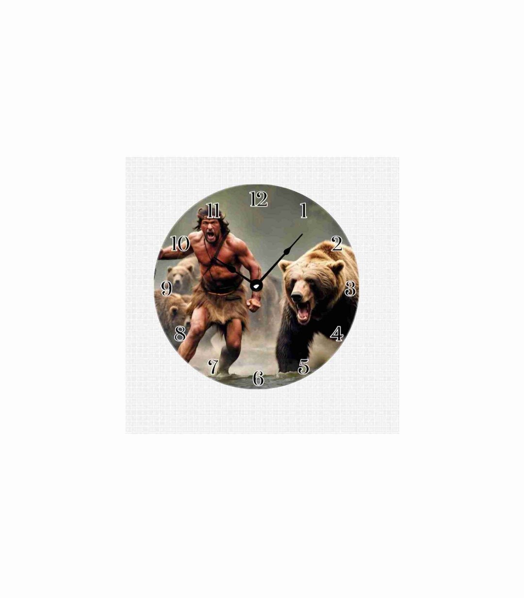 Hercules Wrestlers a Grizzly Bear Wall Clock 16 Vintge - Etsy