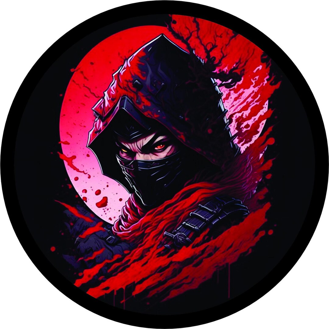 Japanese Ninja Warriors From Japan 3 Inch Diameter Iron on Patch - Etsy