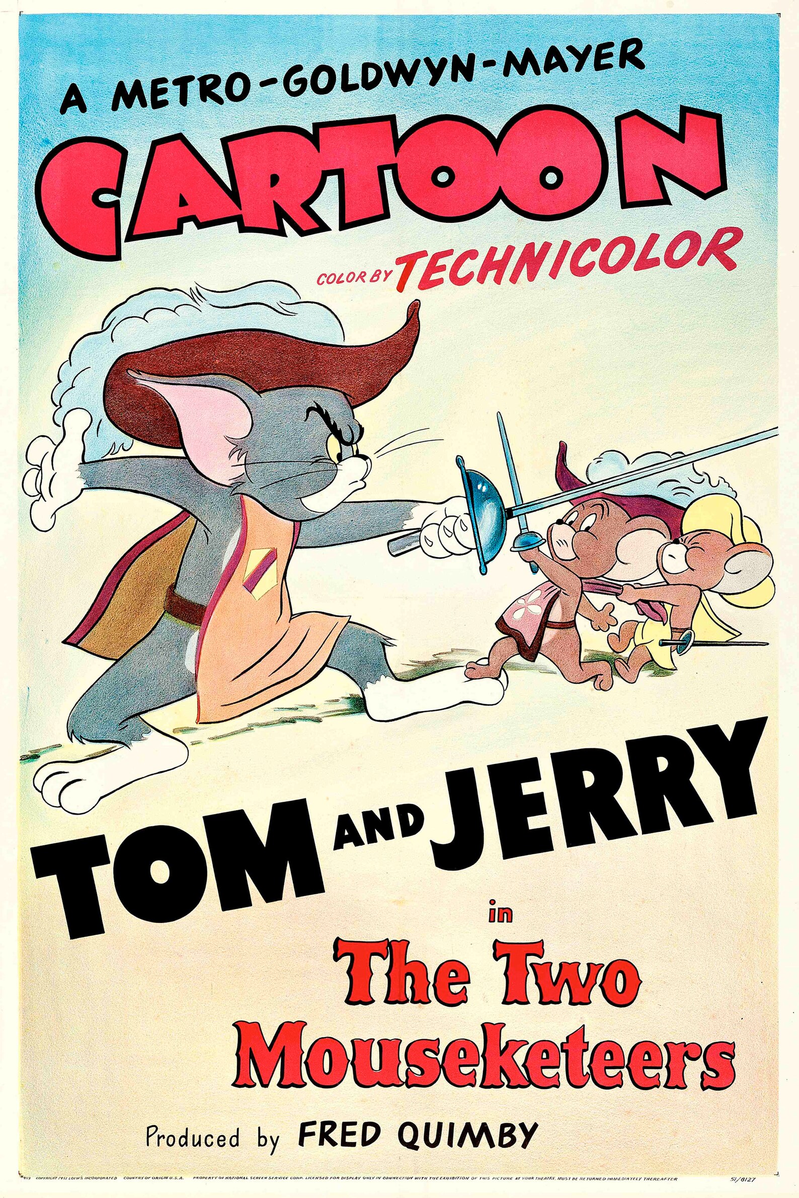12 X 18 Tom and Jerry Poster Cartoon Characters 1947 | Etsy