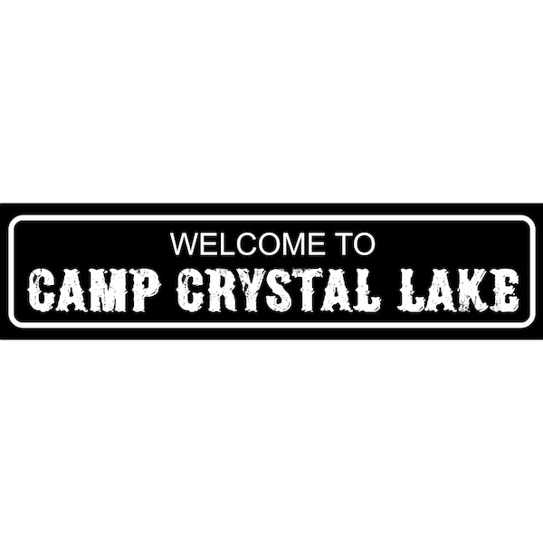 Welcome to Camp Crystal Lake Sign - Etsy
