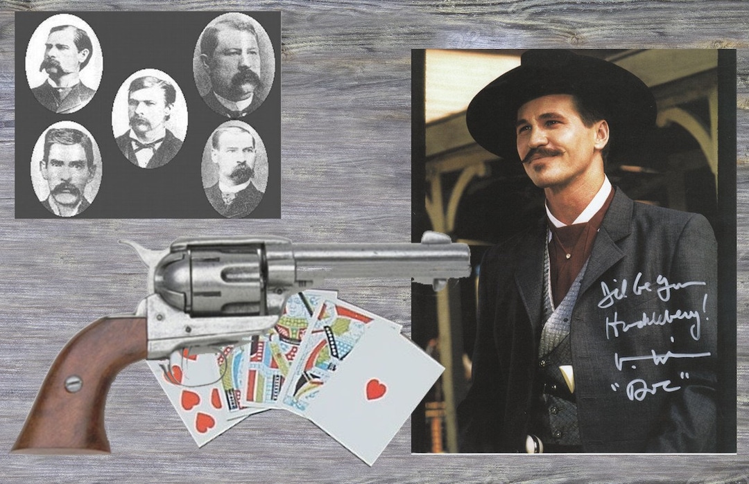 Tombstone Doc Holliday Old West Six Shooter Nonfiring Prop Gun Collage ...