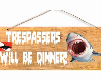 Jaws Wood Sign - Etsy