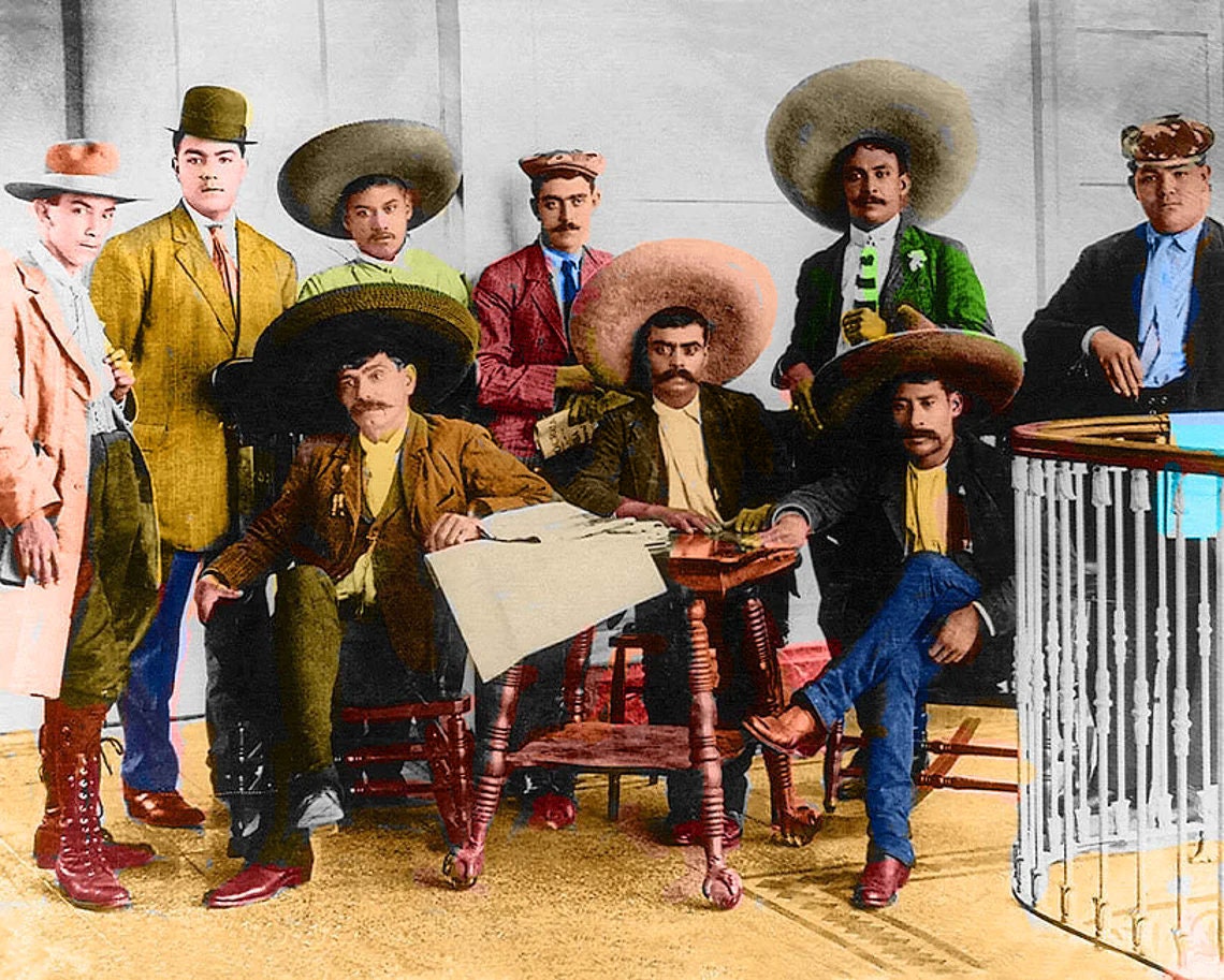 Emiliano Zapata Mexican Revolution Mexico 8 X10 Photo Colorized - Etsy