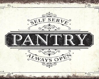 Pantry Self Serve Sign - Etsy