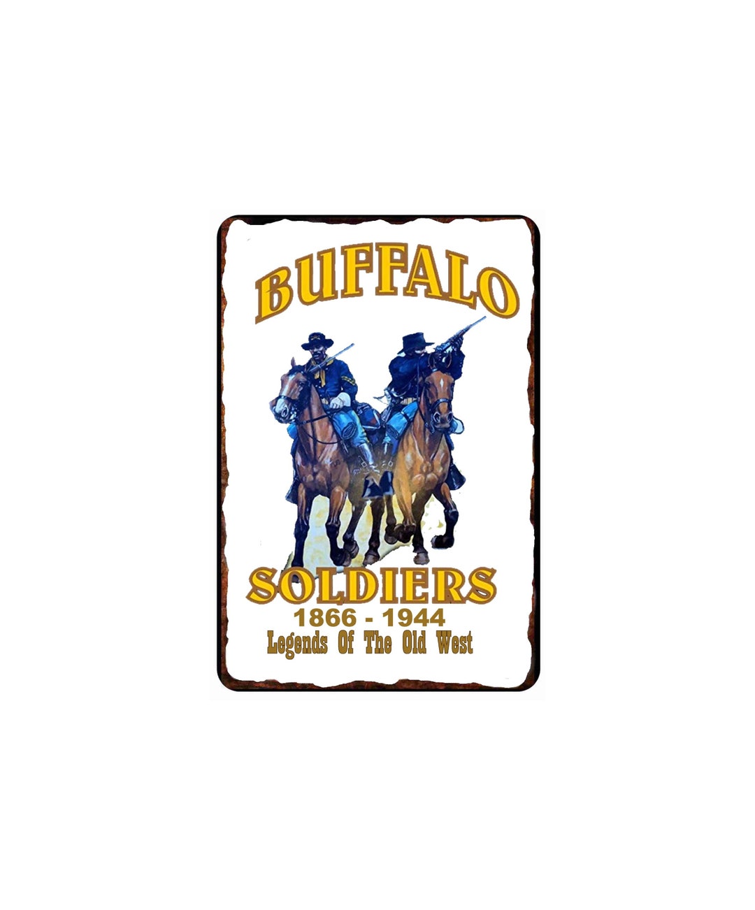 African American Buffalo Soldiers 8 X 12 Tin Sign Metal 9th 10th ...
