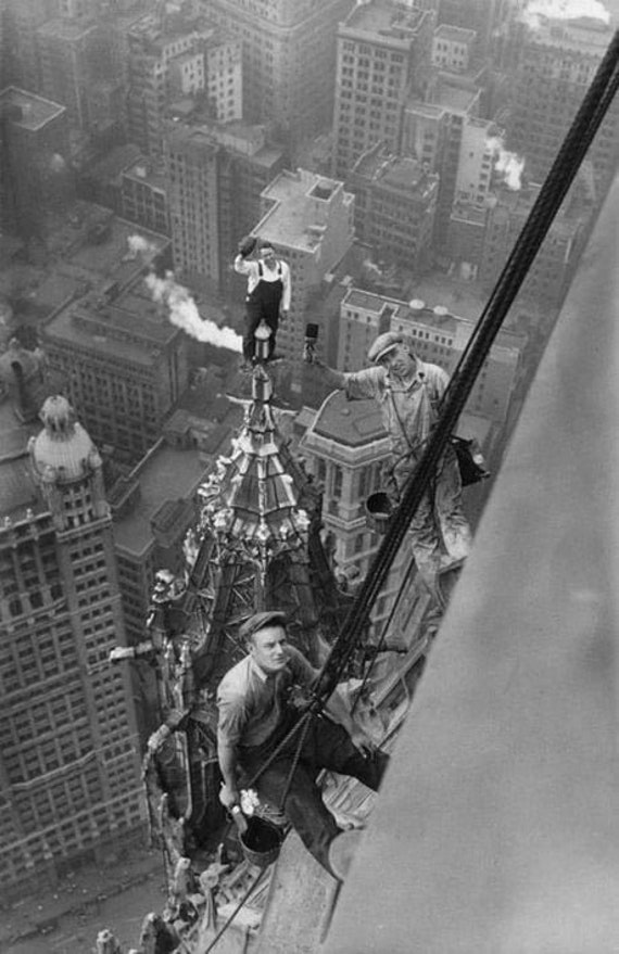Iron Worker Atop Sky Scraper New York City 8 X 10 Photo - Etsy